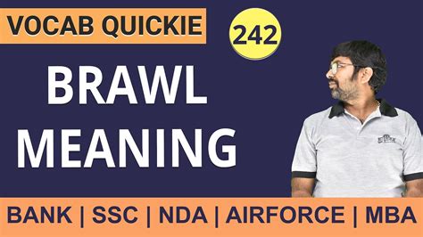 Brawl Meaning Learn English Grammar English Vocab English Grammar