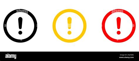 Caution Warning Signs Set Exclamation Marks Stock Vector Image And Art
