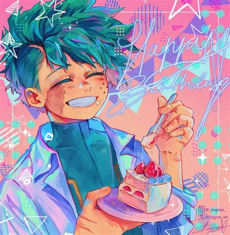 Izuku Midoriya Birthday Figure Drawing Anime Art Reference