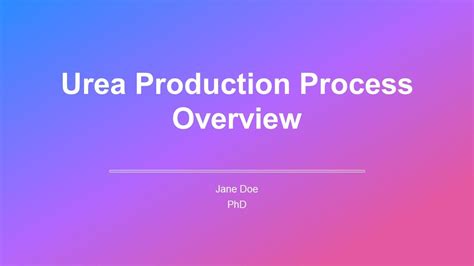 Urea Production Process Overview Ppt Powerpoint At