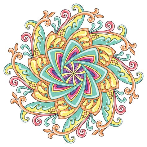 Premium Vector Mandala Pastel Color For Print Or Mural Design