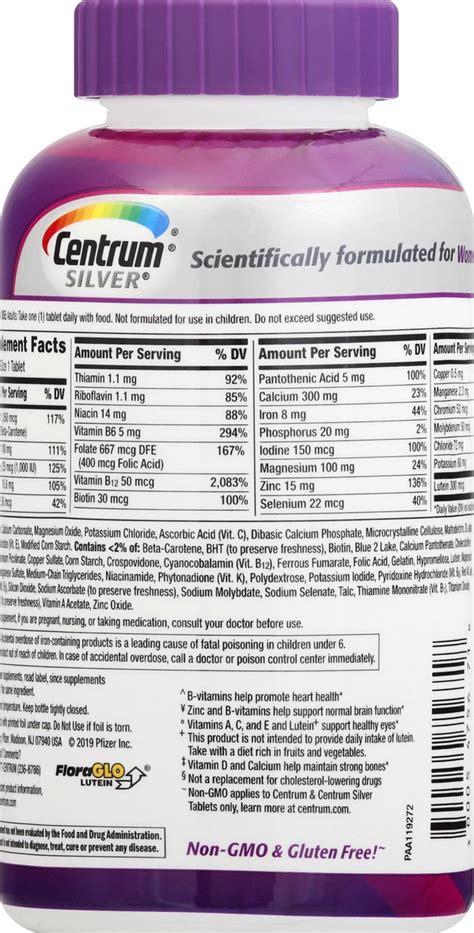 Centrum Silver Women Multivitamin And Multimineral Supplement 200 Ct Shipt