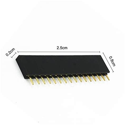 50pcs Single Row Pin Female Header Strip 16 Pin Pcb Board Female Pin Header Socket Connector