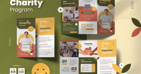 Charity Program Brochure Template Print Templates Ft Charity