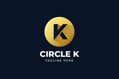 Initials K Logo With Circle Shape Style Graphic By Blacksweet