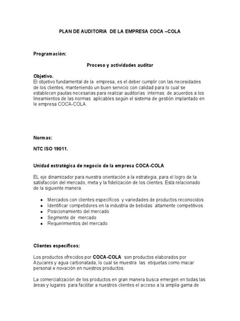 Auditoría Coca Cola Claves Del éxito De Una Gigante Auditoría Group