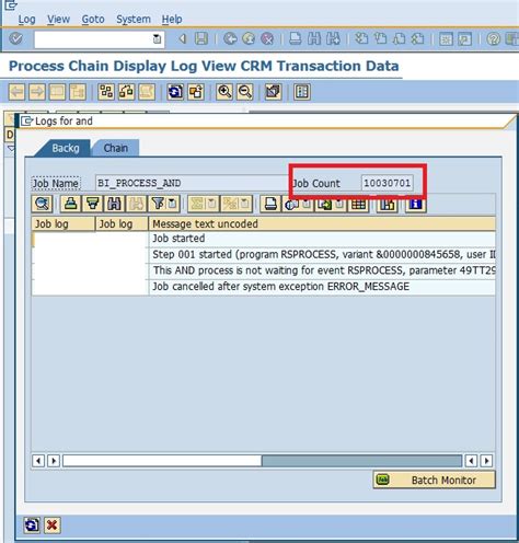 Steps To Run Strucked Process Chain Sap Community
