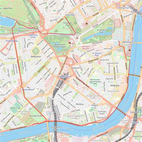 Green Park To Westminster Via Sloane Square Westminster England