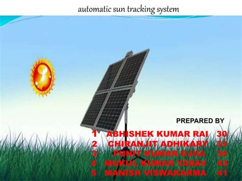 Solar Tracking System Pptx