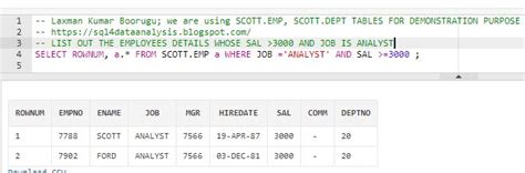 Sql Queries For Analysis Imp Sql Queries For Practice And To Become