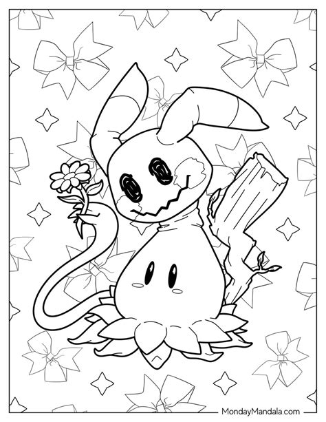 Pokemon Coloring Pages Mimikyu