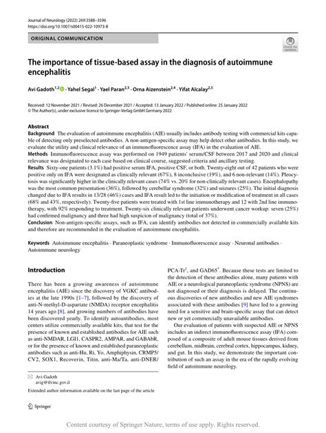 The Importance Of Tissue Based Assay In The Diagnosis Of Autoimmune