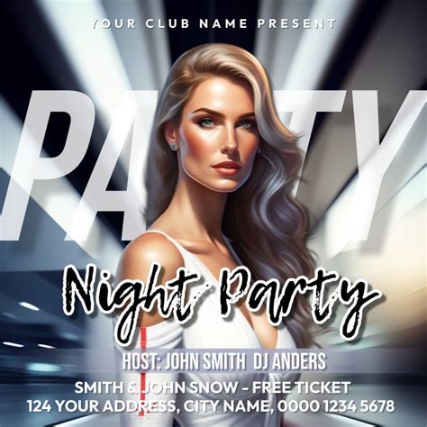 Night Party Ads Template Postermywall