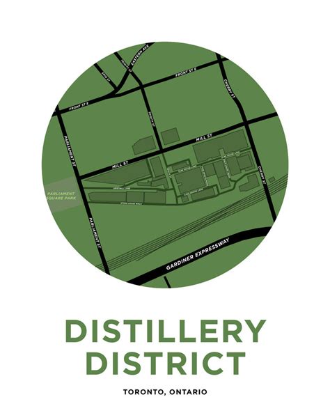 Distillery District Map Print Jelly Brothers