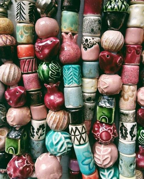 Ceramic Beads Ceramic Bead Jewelry Polymer Clay Beads Diy Clay Beads