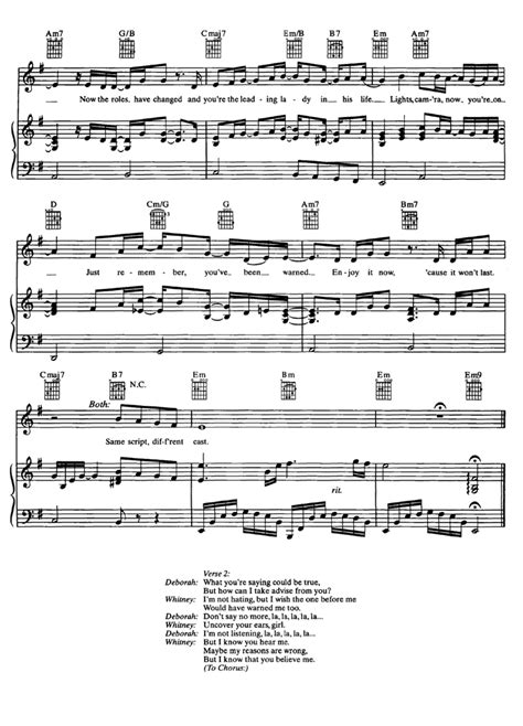 Same Script Different Cast Piano Sheet Music Easy Sheet Music