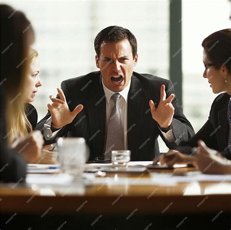 A Person Demonstrating Assertiveness In A Meeting Confidently