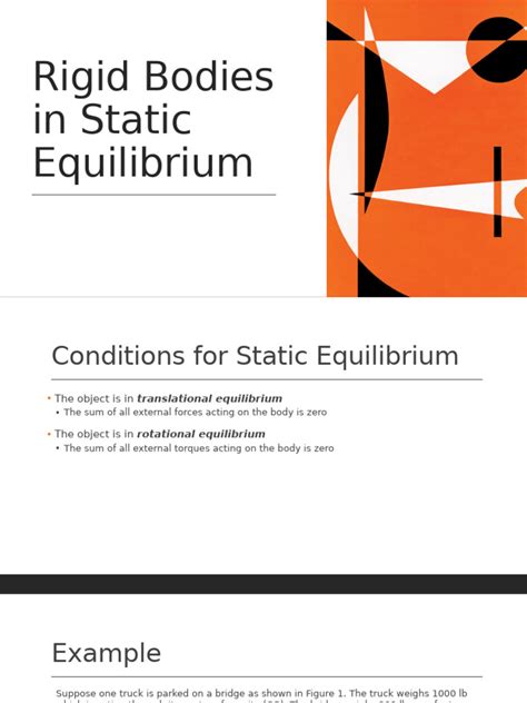 Static Equilibrium Of Rigid Bodies Pdf