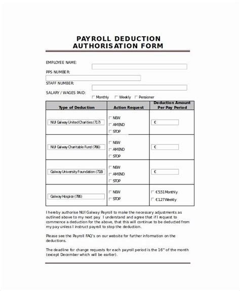 Payroll Discrepancy Form Template Please Fax The Completed Form To The