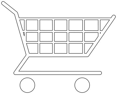 Shape Of Shopping Cart Free Printable Papercraft Templates