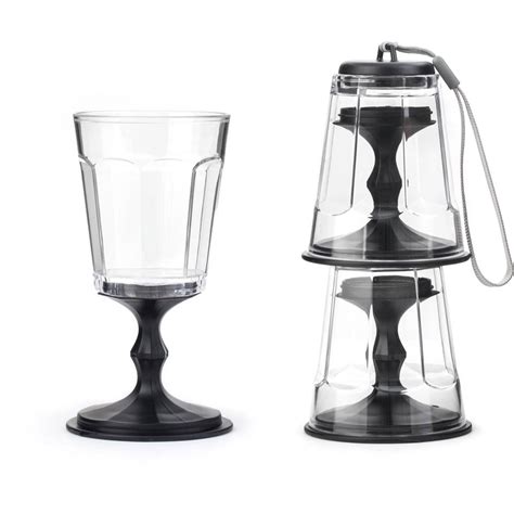 Stackable Wine Glasses Black Iwoot Uk