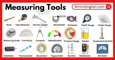 Measuring Tools Names In English With Their Pictures Mr Mrs English