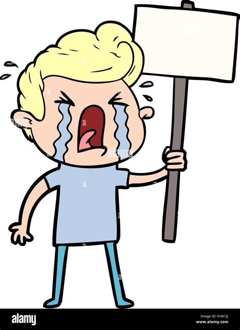 Cartoon Crying Man Stock Vector Image And Art Alamy