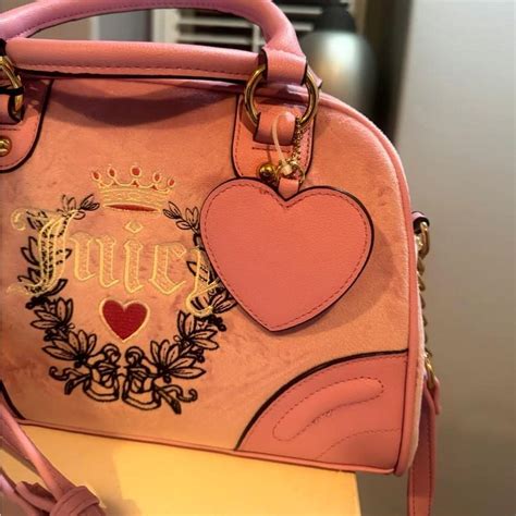 Juicy Couture Fondant Pink Heritage Bowler Bag Depop