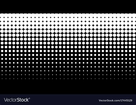 White Vertical Gradient Halftone Dots Background Vector Image