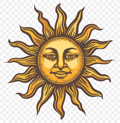 Sun Vintage Sun Face Illustration Png 4224x4336px Sun Antique