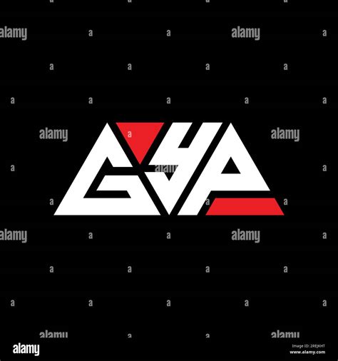Gyp Triangle Letter Logo Design With Triangle Shape Gyp Triangle Logo