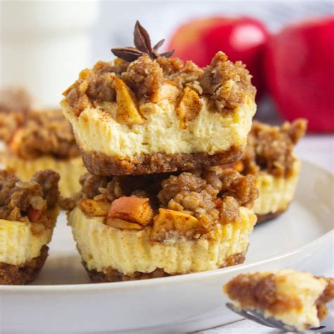 Apple Crisp Mini Cheesecakes