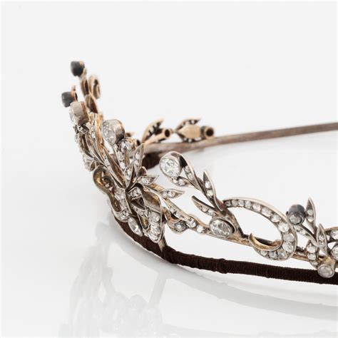 Tiara Collier Med Gammal Och Rosenslipade Diamanter Bukowskis