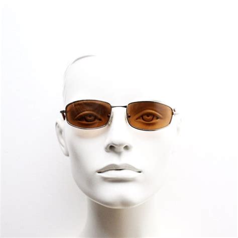 90s Vintage Angular Small Oval Sunglasses Curved Sol Gem