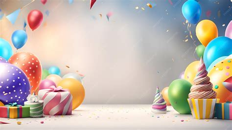Premium Photo Birthday Party Banner Background