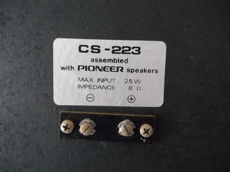 Pioneer Cs 223