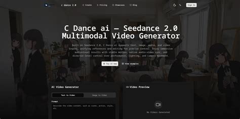 Seedance 2 0 C Dance — Fast Ai Text To Video Generator Creati Ai