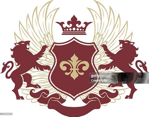 Heraldic Lion Crest
