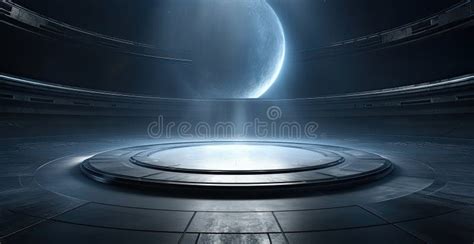 Futuristic Space Background With Light Shining On It Background For Presentation Stock