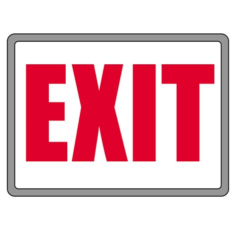 Exit Sign Printable Free Printable Word Searches