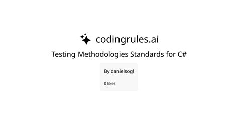 Testing Methodologies Standards For C Coding Rules Codingrulesai