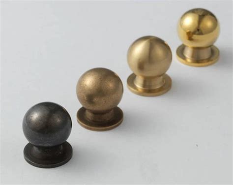 Brass Knobs Brass Drawer Pulls Tiny Brass Drawer Knob Small Cabinet