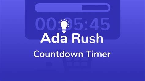 Ada Rush Countdown Timer Increase Conversion With Countdown Timer