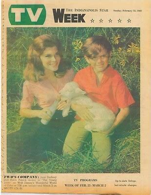 Jane Zachary Butch Patrick The Young Loner February 25 1968 Tv Week Magazine Lb1 Ebay