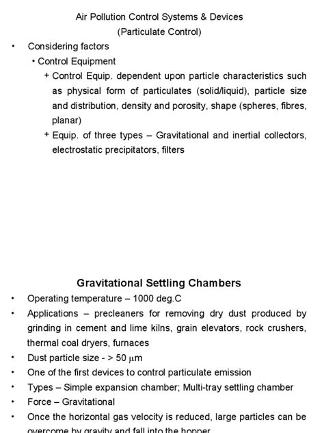 10 Air Pollution Control Devices Pdf Adsorption Physical Chemistry