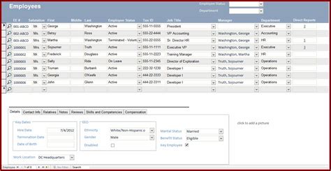 Access Payroll Database Template Free Download Template 1 Resume