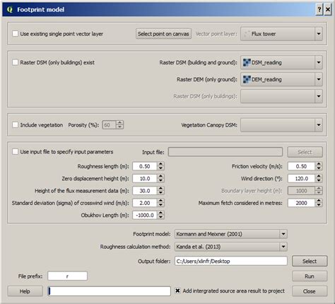 Footprint Modelling UMEP Tutorial Documentation