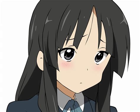 Akiyama Mio Close K On Vector White