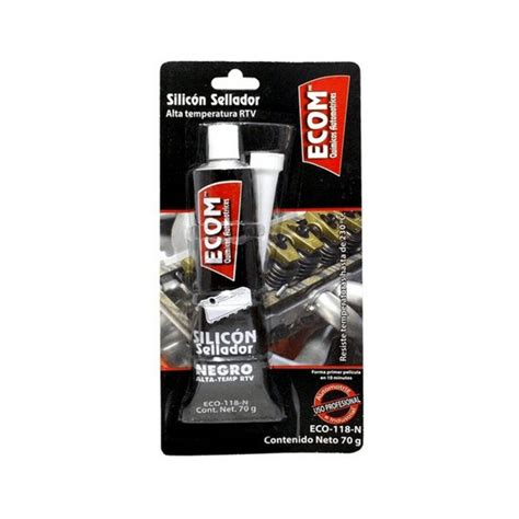 Ecom Silicon Negro Eco 118n 70g Zalo Distribuidor De Refacciones