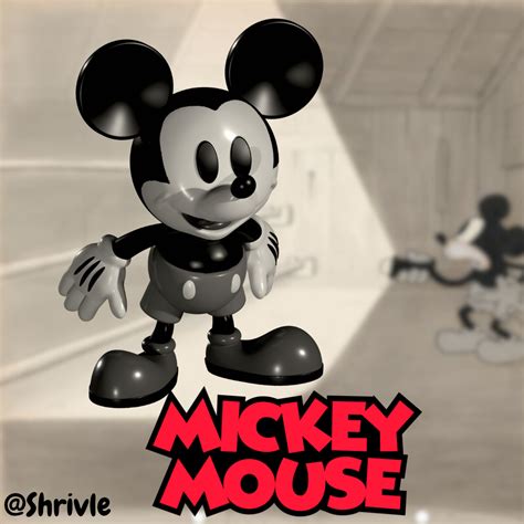 Free Stl File Chibi Mickey Mouse V2 🐁・3d Printing Design To Download・cults